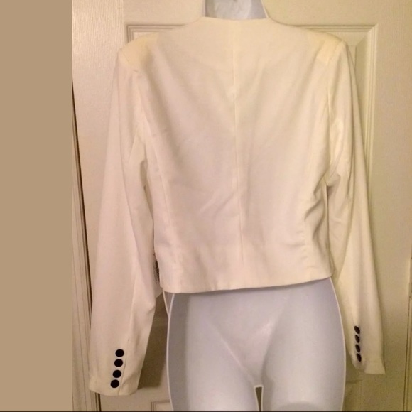 Lush | Jackets & Coats | New Lush Tuxedo Jacket Blazer Hi Low Hem Ivory ...